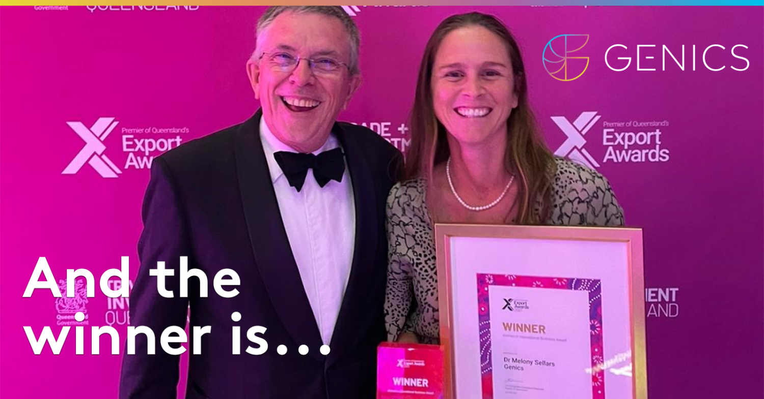 Genics CEO wins prestigious award - Genics