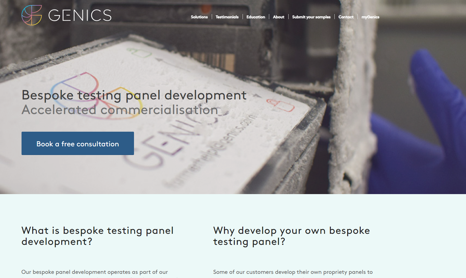 Bespoke Panel Development - Genics